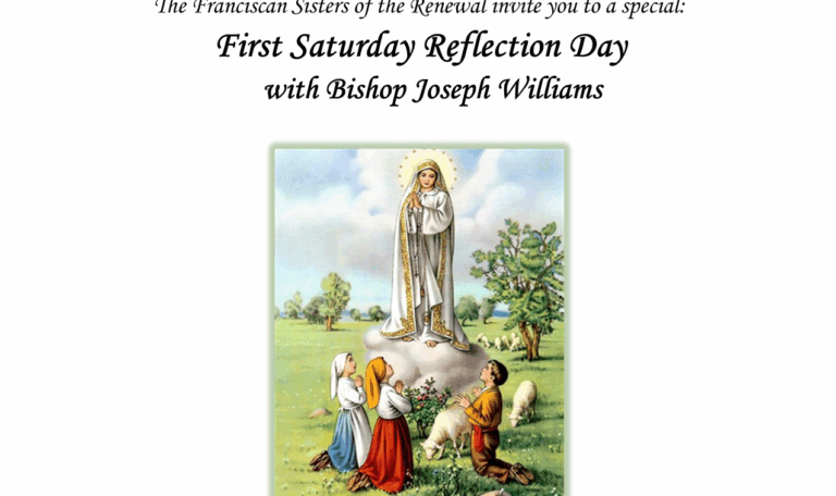 CFR First Saturday Reflection Day with Bishop Williams – Diocese of Camden